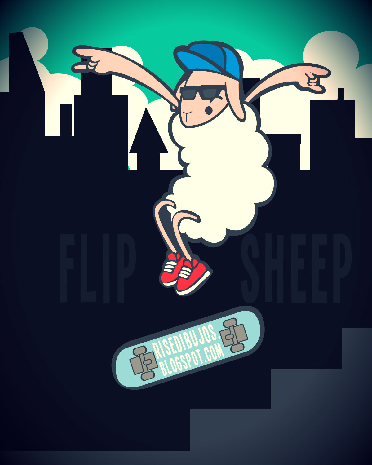 rise dibujos: FlipSheep