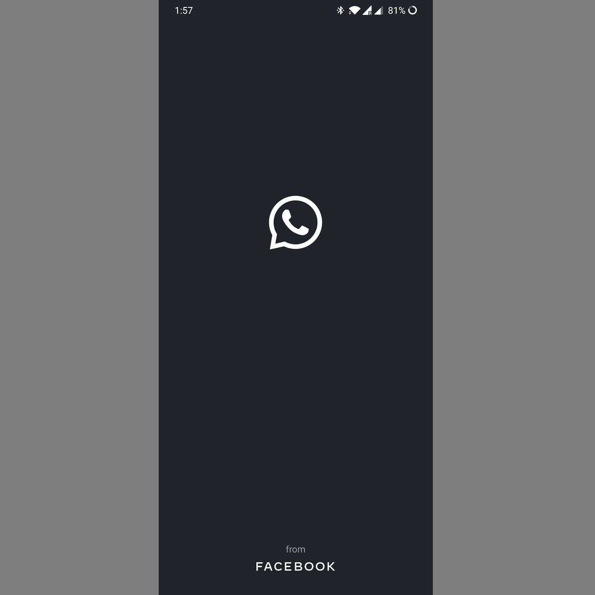 WhatsApp Dark Mode Splash Screen Gets “from Facebook” Rebrand