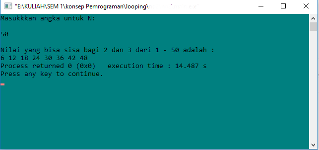 Contoh Soal Looping Menggunakan C Beserta Code dan Output Program - SUGLASS