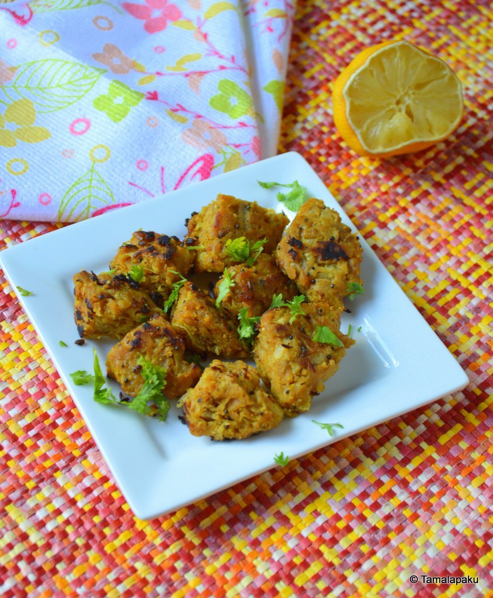 Kobi Wadi ~ Steamed Cabbage Cutlets ~ Tamalapaku