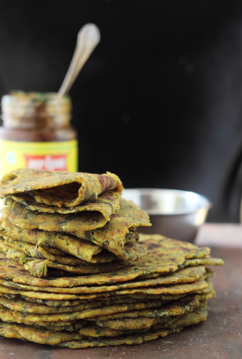 Merry Tummy: Methi Thepla, Fenugreek Leaves Indian Flat Bread