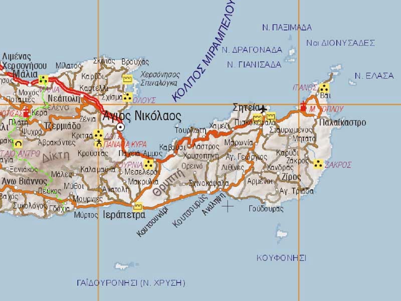ΧΑΡΤΕΣ ΤΗΣ ΚΡΗΤΗΣ - Κρήτη πόλεις και χωριά
