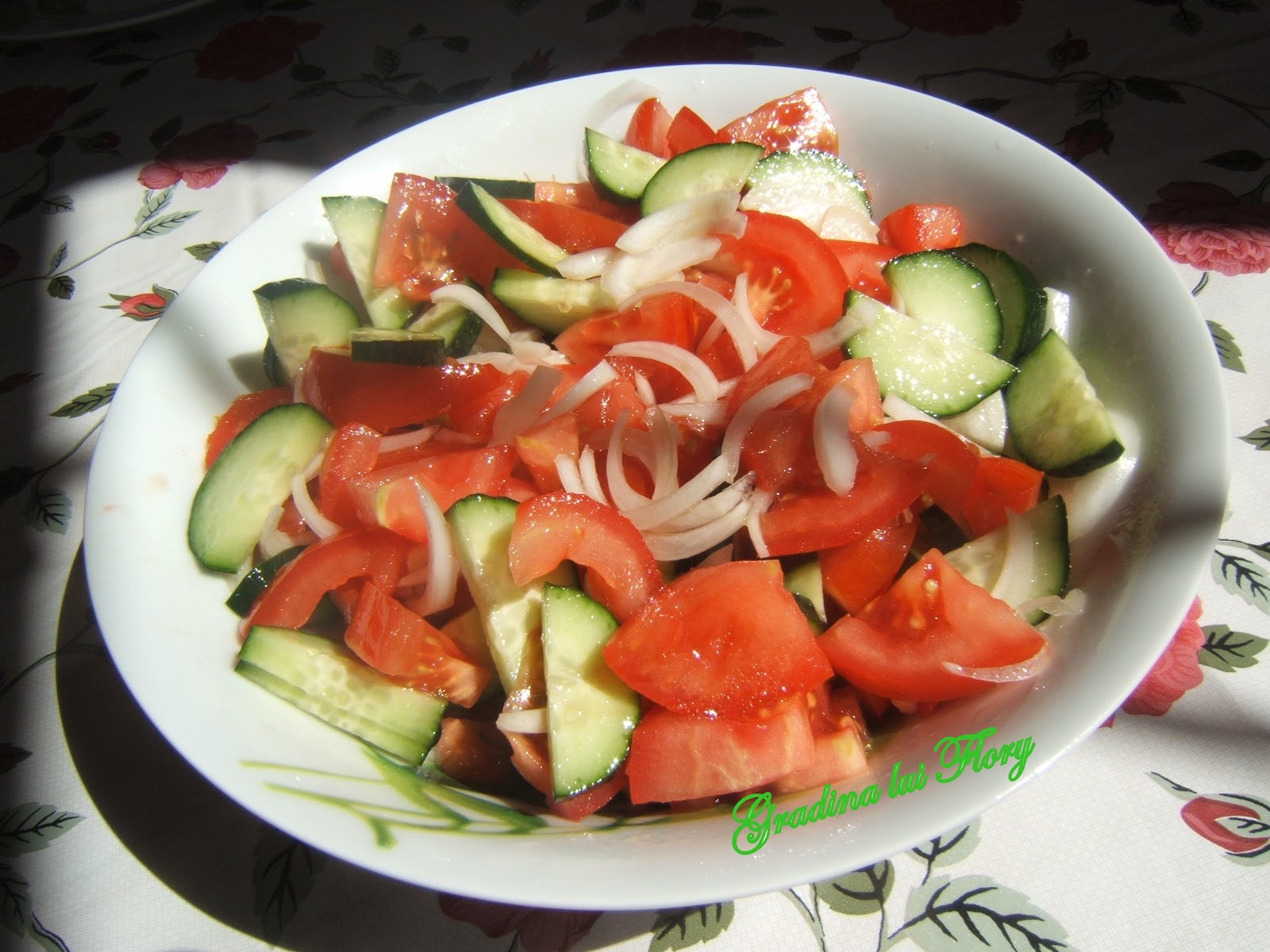 Gradina lui Flory: Salata de rosii cu castraveti