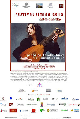 MÚSICA EN BLANCO Y NEGRO: Concierto de Laud - Fancesca Torelli