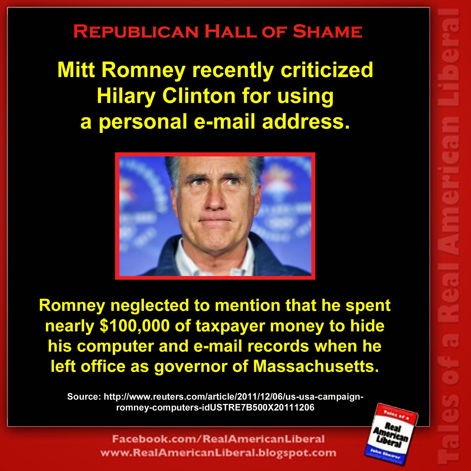 Make Common Sense Common Again: Mitt Romney's gigantic hypocrisy on the ...