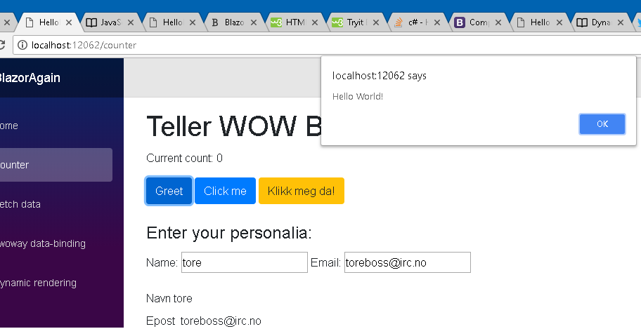 Coding Grounds Call A Javascript Function From Blazor Page