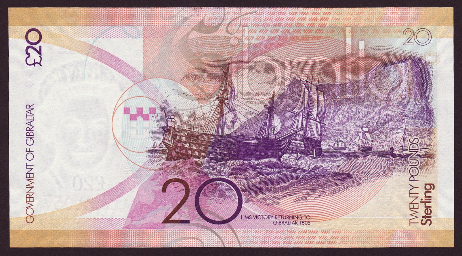 Gibraltar 20 Pounds banknote 2011 Queen Elizabeth II|World Banknotes ...