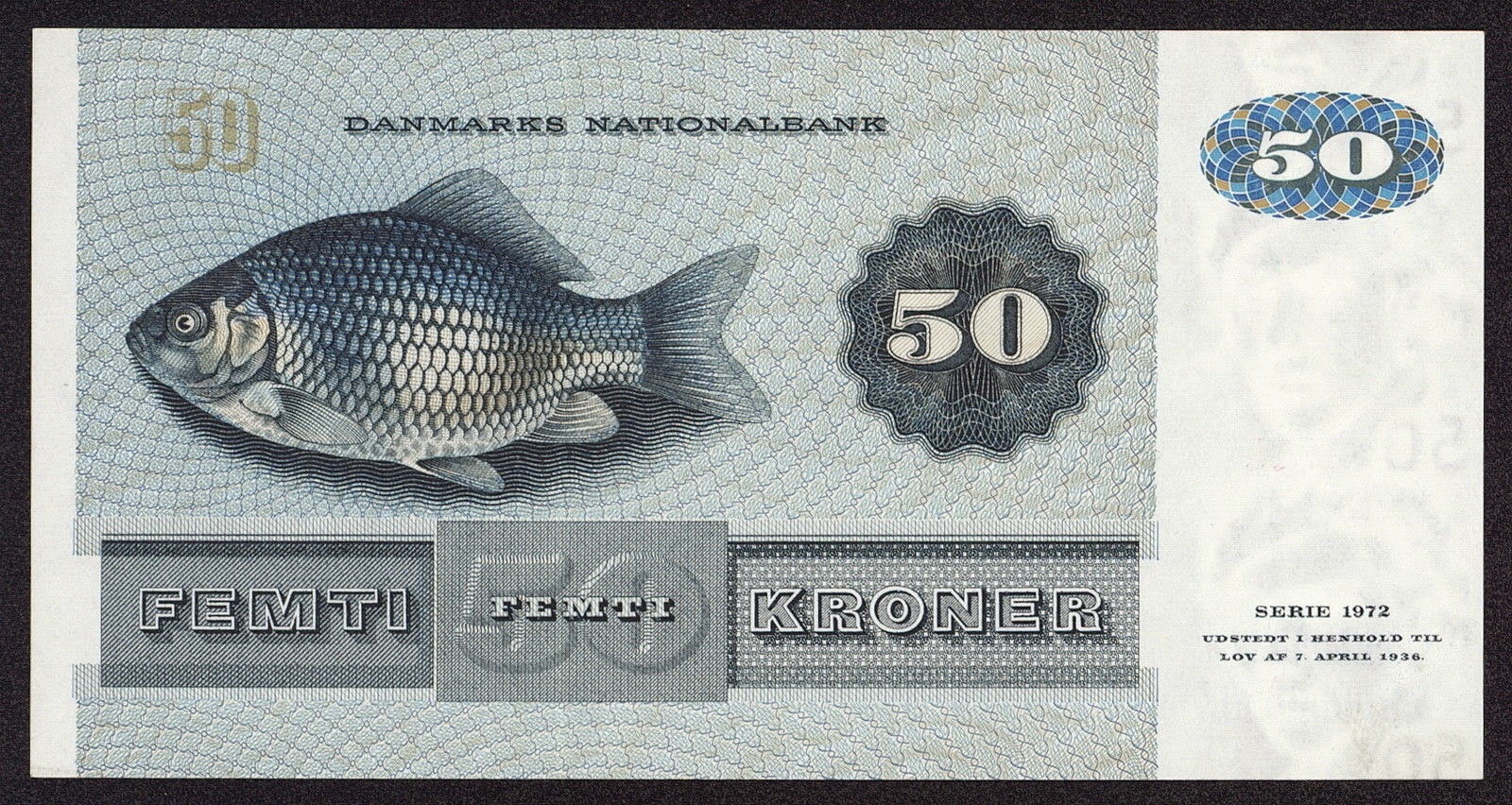 Denmark 50 Krone banknote 1972|World Banknotes & Coins Pictures | Old ...