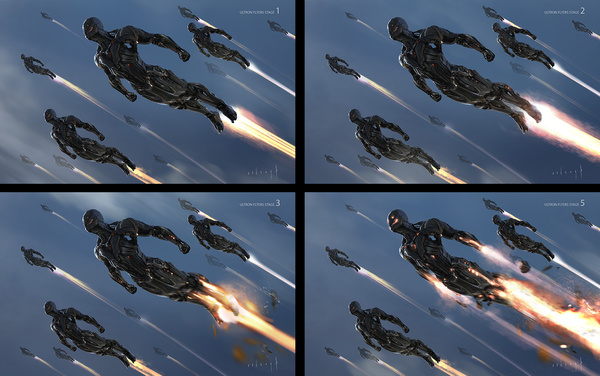 Unused Drone Designs in AVENGERS: AGE OF ULTRON Concept Art by Rodney ...