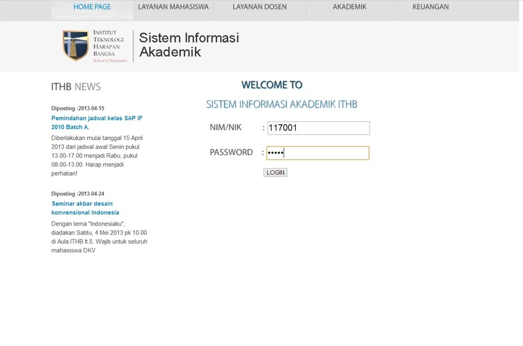 Portofolio: Sistem Informasi Akademik