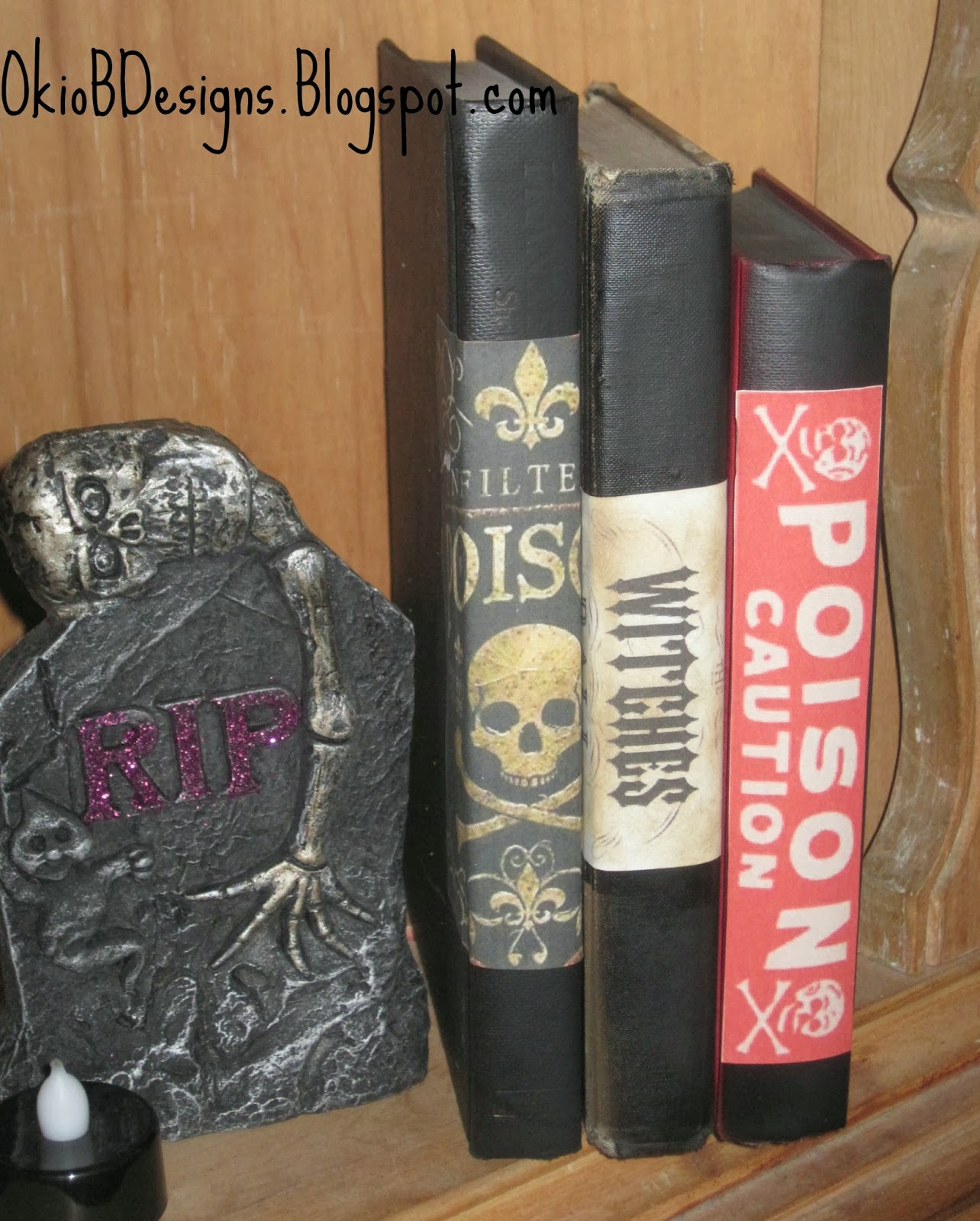 Creepy Halloween Book Stack - Okio B Designs