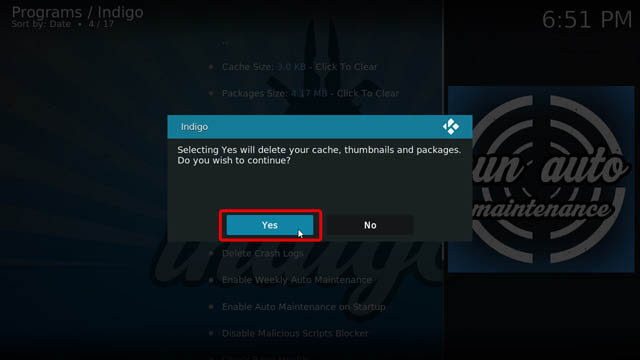 睇片研究所: indigo tool maintenance讓Kodi保持順暢的維護功能