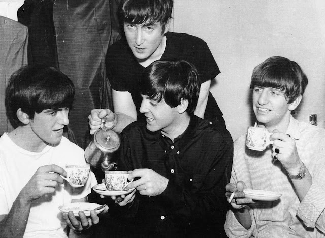 Vintage pic: Tea with the Beatles