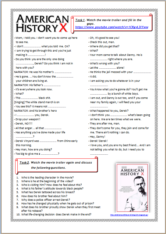 Around the World in English: American History X (movie trailer)