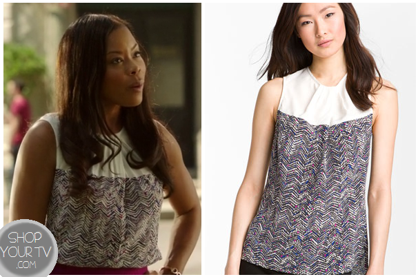 Hart of Dixie: Season 2 Episode 3 Ruby's Purple Chevron Striped Blouse ...