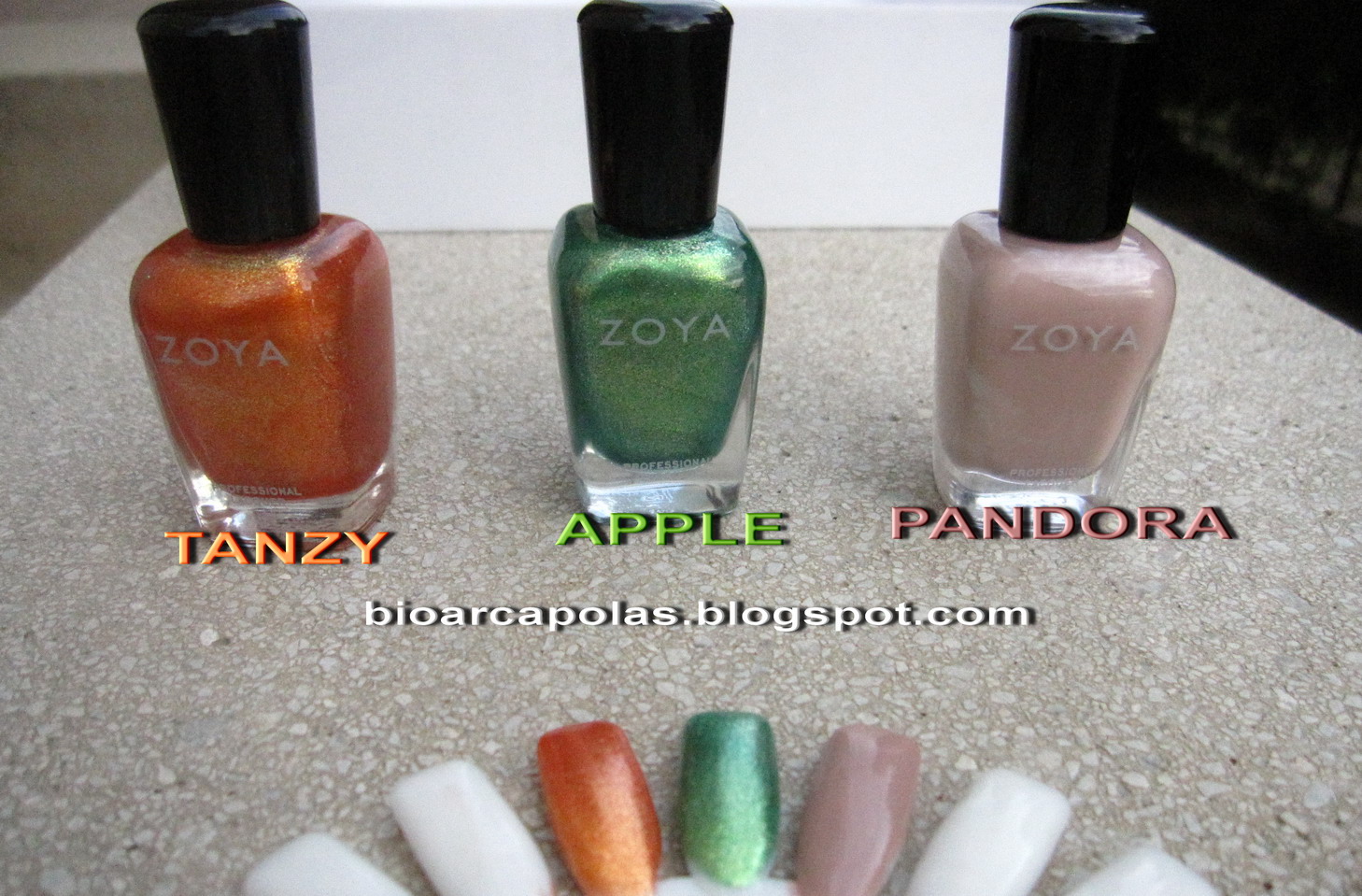 *TERMÉSZETES SZÉPSÉG*: Zoya Apple, Tanzy, Pandora swatches
