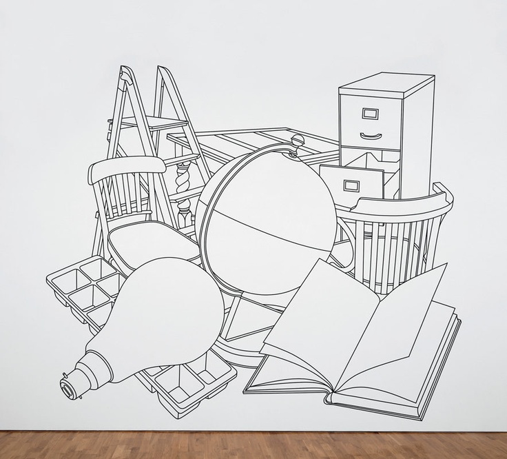 Drawing : Michael Craig-Martin and line drawing