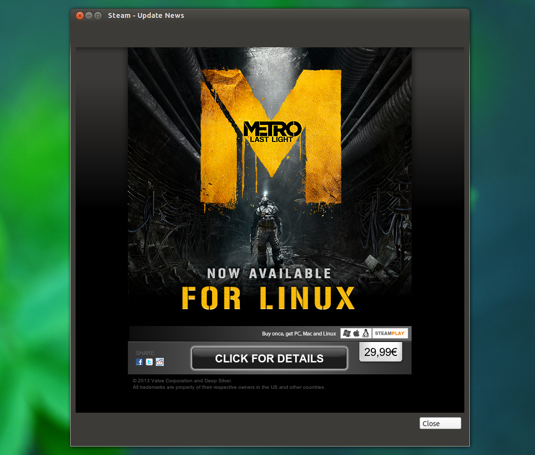 Metro: Last Light Available For Linux (Steam) ~ Web Upd8: Ubuntu ...
