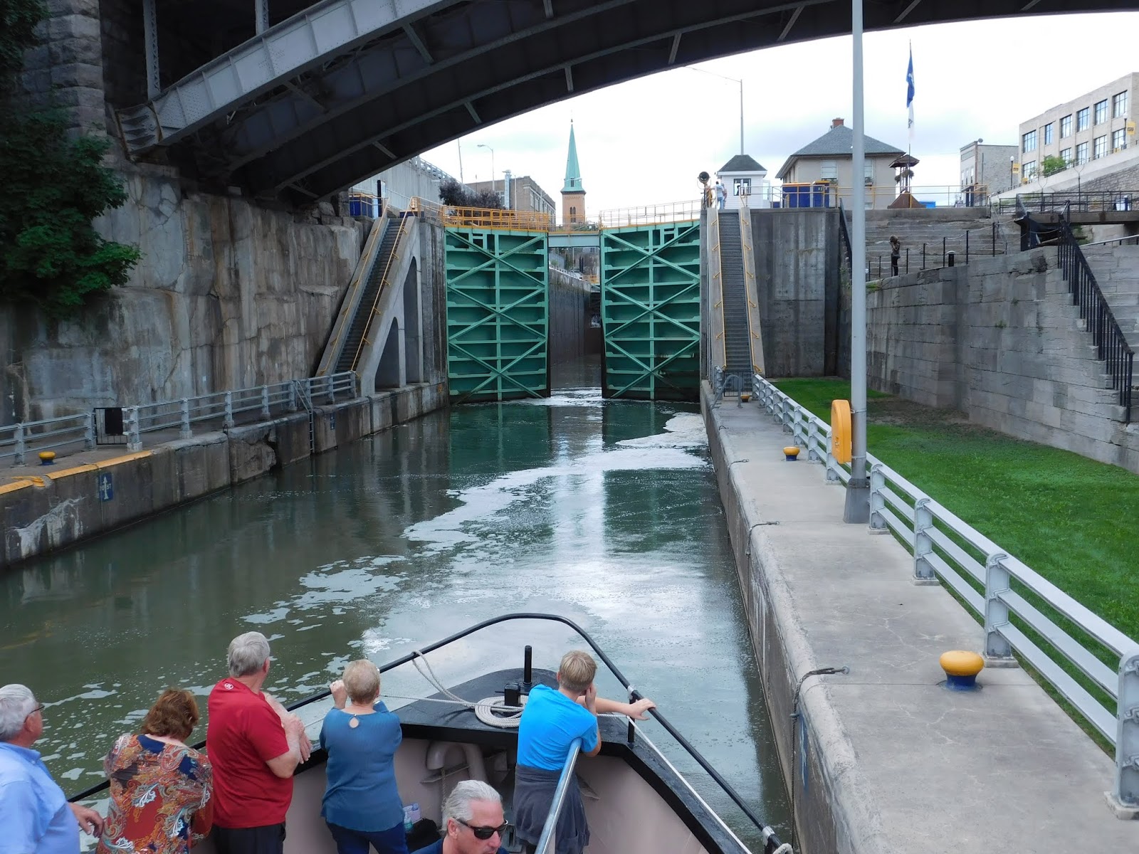 Riding Through the Erie Canal Locks