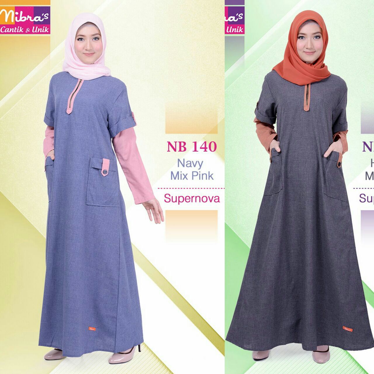 41 Top Konsep Gamis Batik Nibras