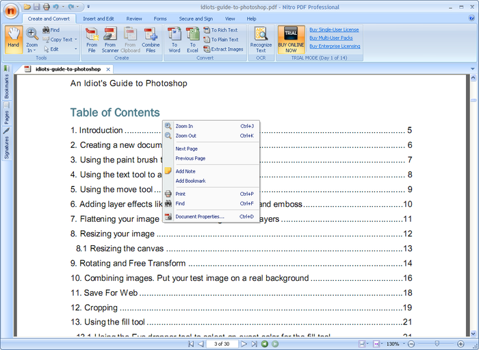 olandk software: Open Create PDF With PDF Nitro Pro 7.5.0