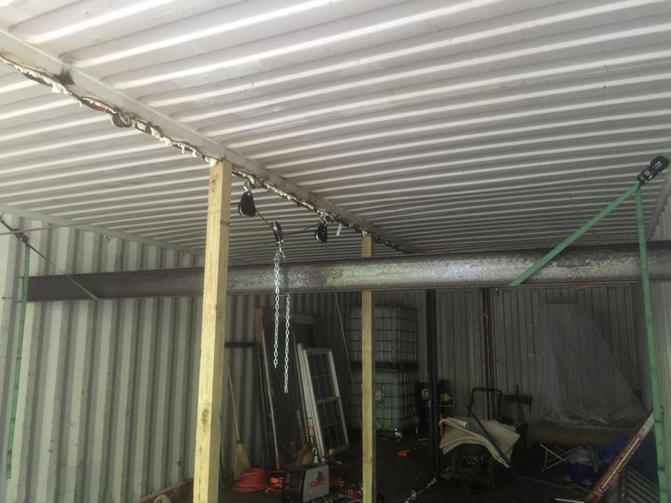 Container Home: Installing Ceiling Supports - 22 August 2015 ...