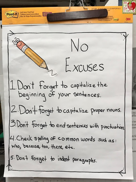 An Apple For The Teacher: No Excuses List