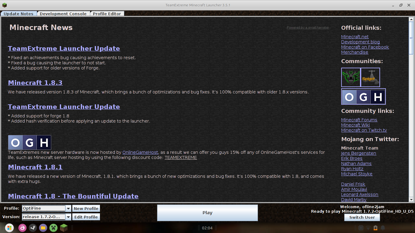 Minecraft team extreme 1.13 launcher - subtitlecounter