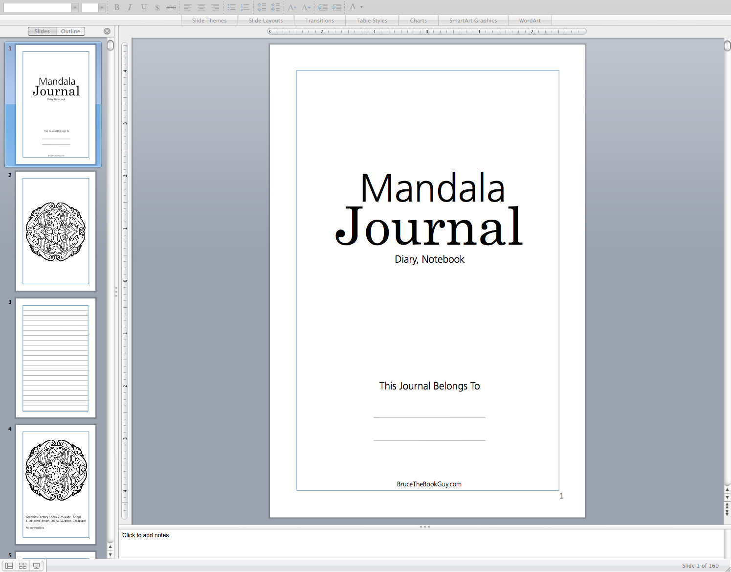 Bruce The Book Guy: Building a Journal Book Using PowerPoint as Your ...