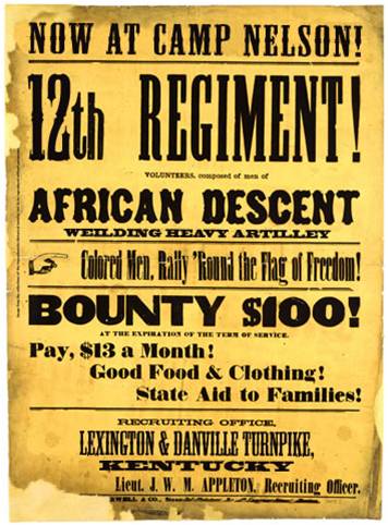 Let Freedom Ring!: USCT Bounty Poster