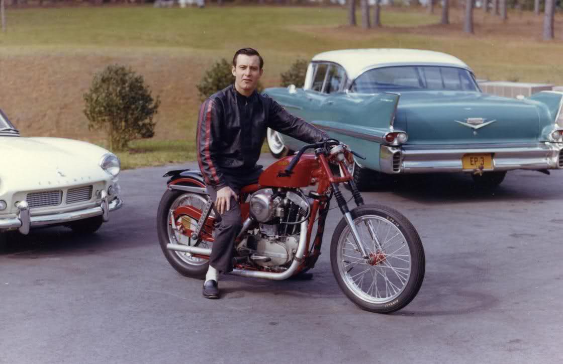 Fast is fast...: Early Sportster drag bike.