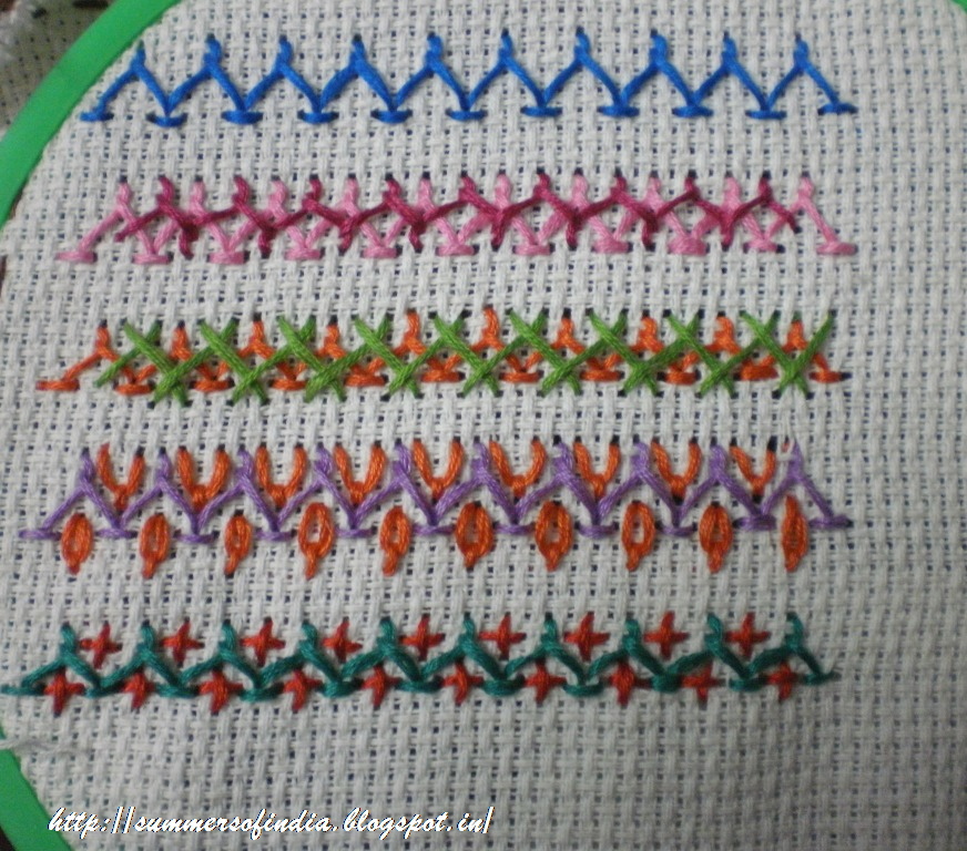 SummersofIndia: Half Chevron Stitch-1