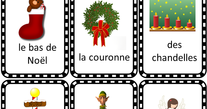 la classe de caro.: Jeu de mémoire - Vocabulaire de Noël