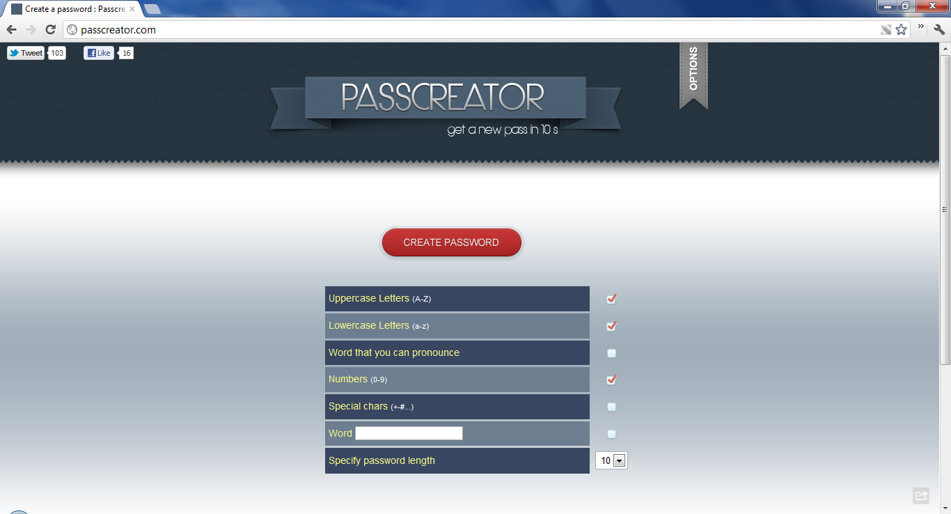Passcreator - Create Random Unique Secure Passwords