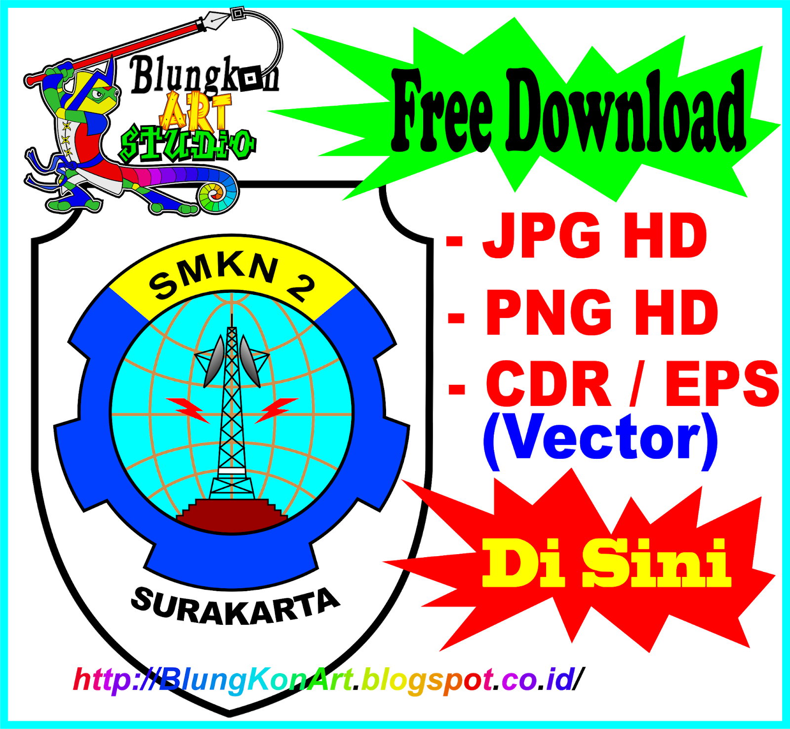 Logo SMKN 2 SURAKARTA Vector (Coreldraw .cdr ) eps jpg png Transparan ...