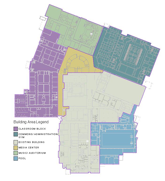 Lake Central High School Room Concepts: Overall building plans