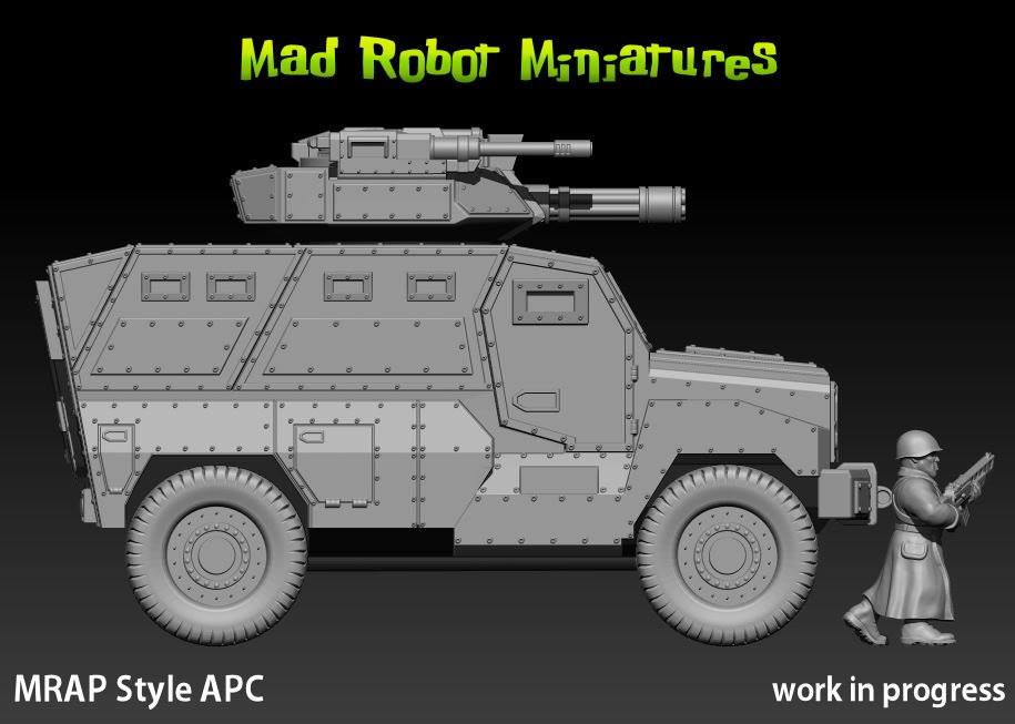Tabletop Fix: Mad Robot Miniatures - New Vehicle Preview