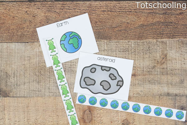 Space Nonstandard Measurement Activity | Totschooling - Toddler ...