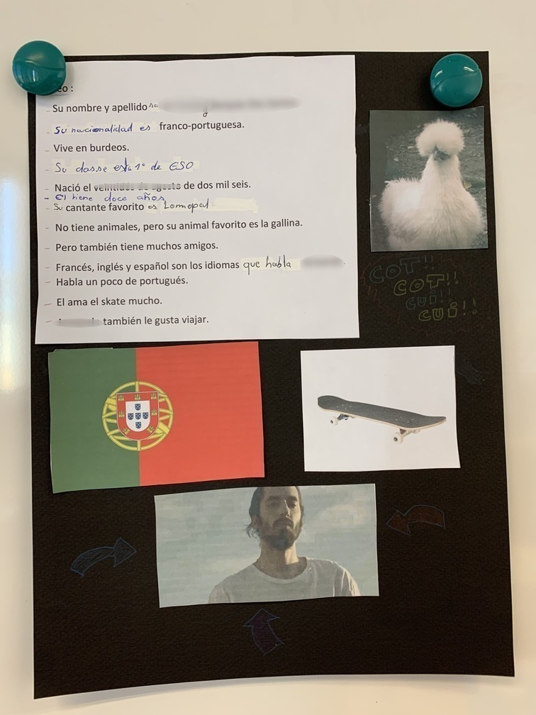 La clase de español en acción: Actividad "Describo a mi amigo"