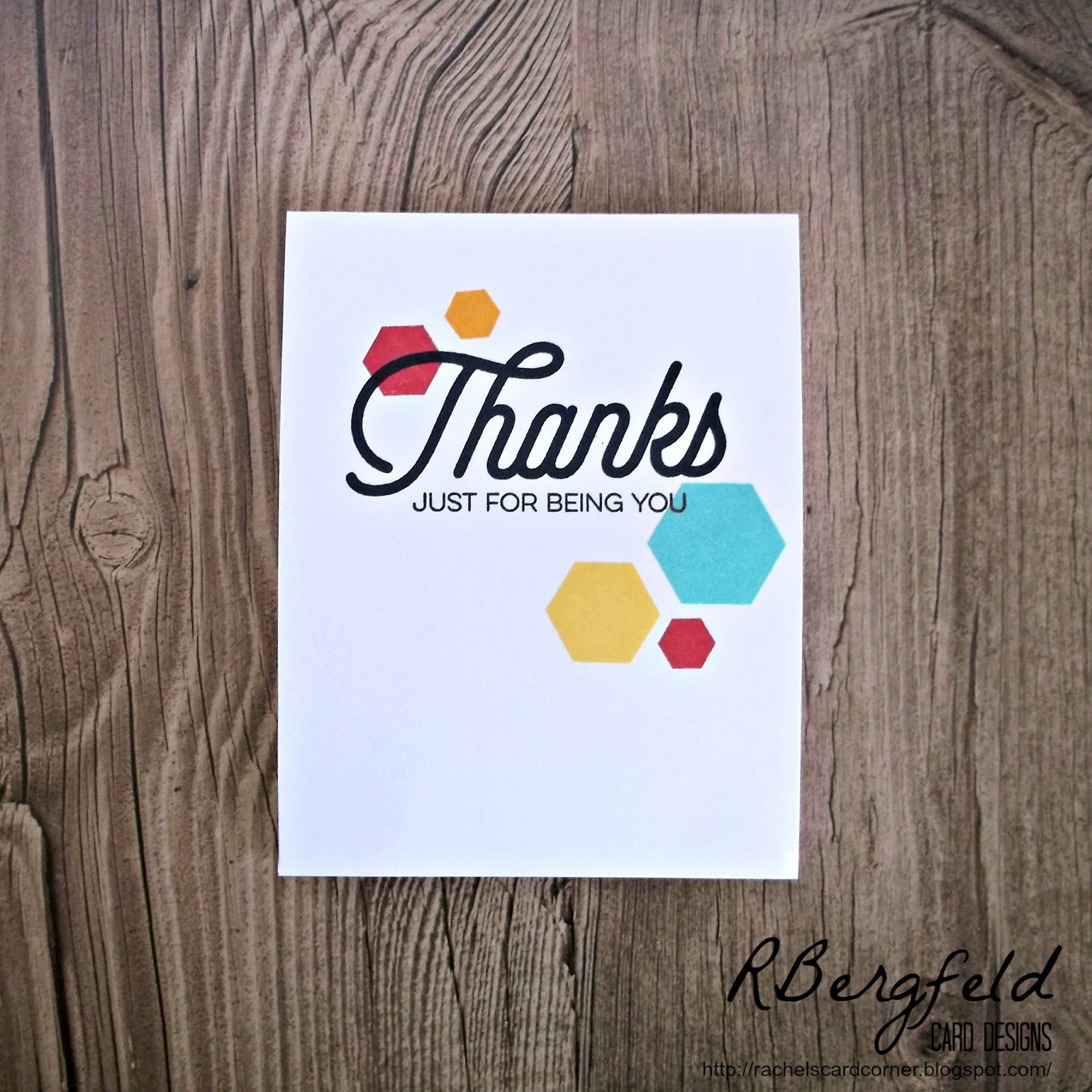 RBergfeld Card Designs: Geometric Thanks