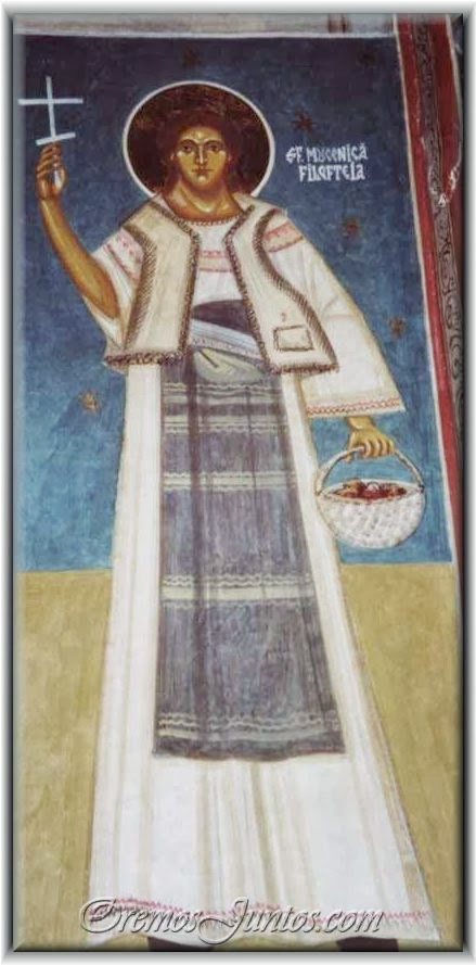 Vidas Santas: Santa Filotea de Atenas, Ascéptica Mártir