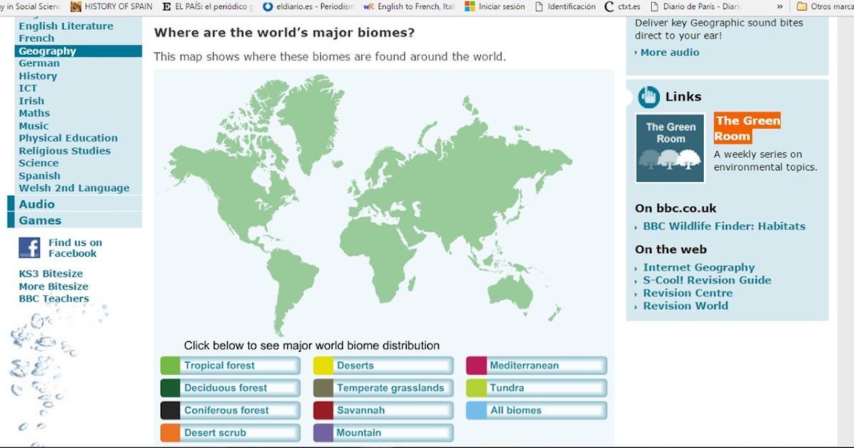 Today in Social Sciences...: World biomes interactive map