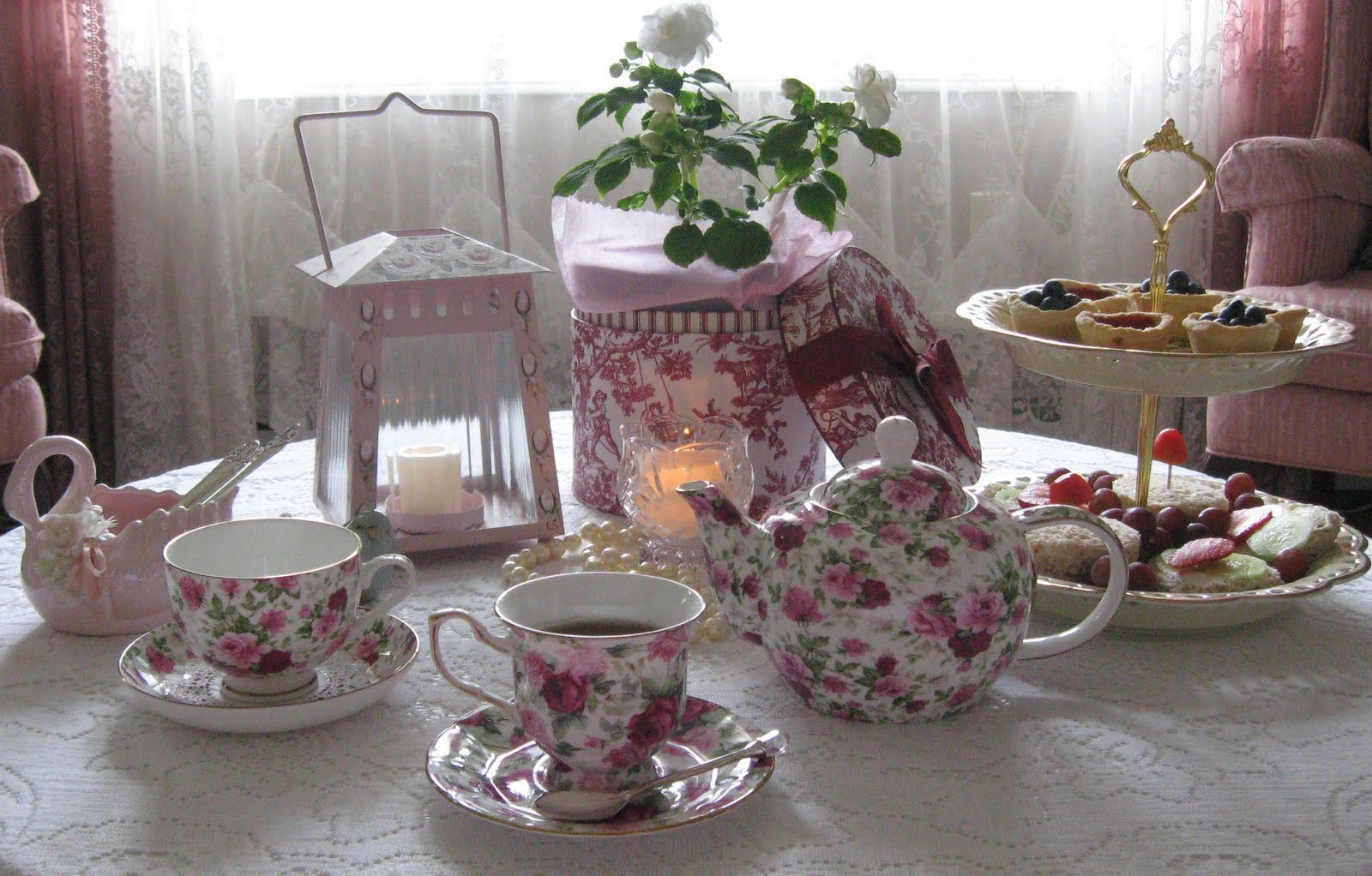 Rose Chintz Cottage: 73rd Tea Time Tuesday ~ A Summer Dreams Tea and ...