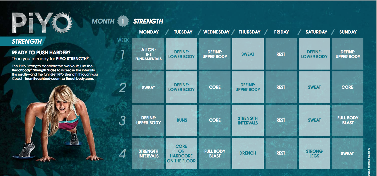 Committed to Get Fit: Piyo Meal Plan Week 1 of My Stress and Anxiety Group