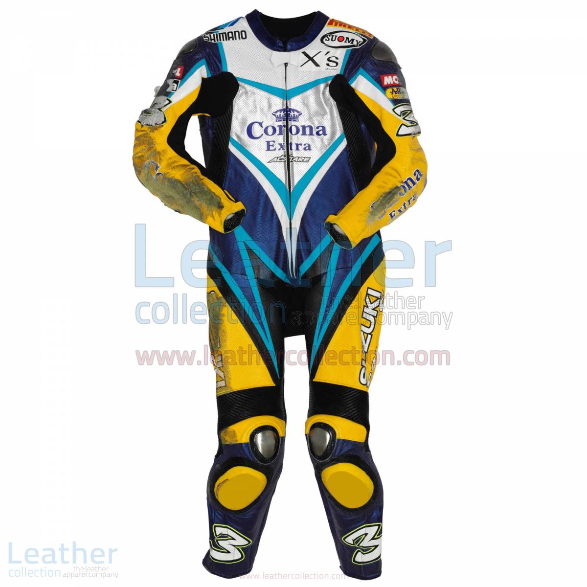 Max Biaggi Suzuki WSBK 2007 Leathers for $629.30 - Racing Duke