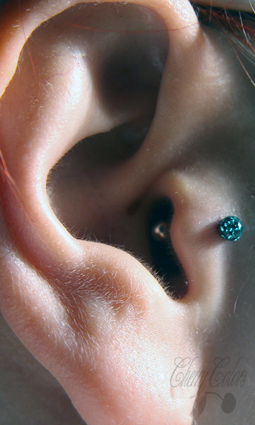 Swollen Tragus Piercing