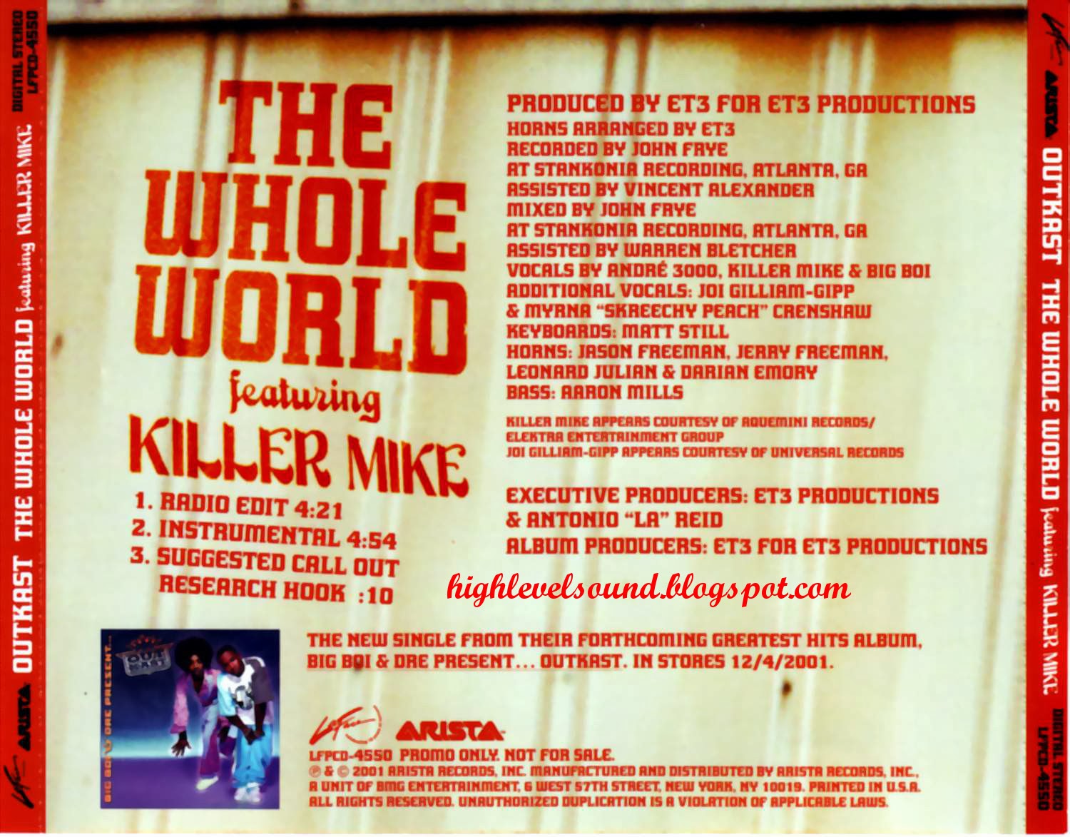 highest level of music: Outkast Feat. Killer Mike - The Whole World ...