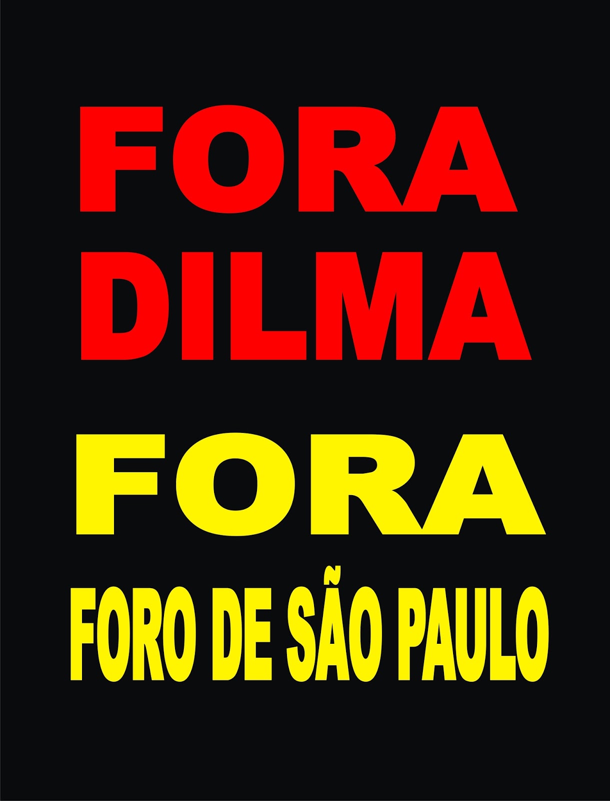 RICARDO ARAUJO - FOTO JORNALISMO: FORA FORO DE SÃO PAULO - FORA PT ...