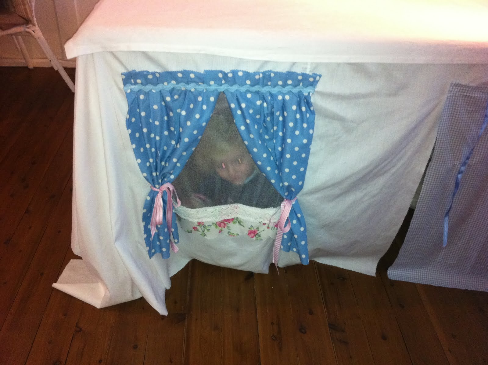 Faded White Linen: Indoor Cubby House Fun