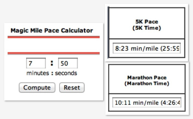 time lapse runner: Magic Mike ... No, strike that ... Magic Mile
